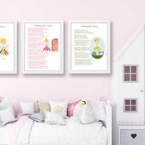 The Garden Fairy - Children's Poem, Children's Wall Art, Bedroom Poster ...