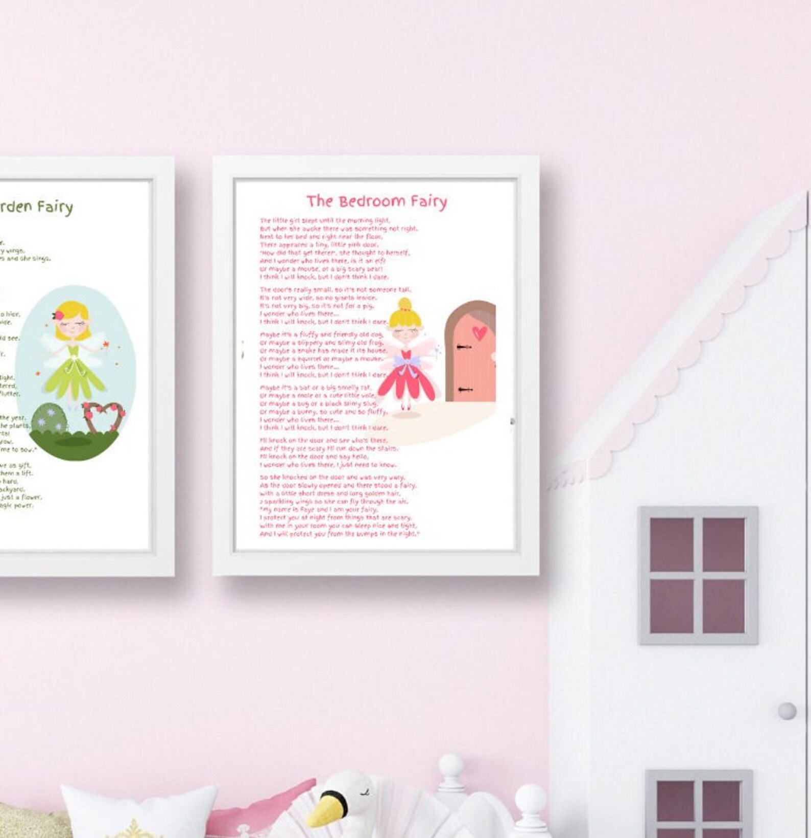 The Bedroom Fairy - Children's Poem, Children's Bedroom Poster, Wall ...