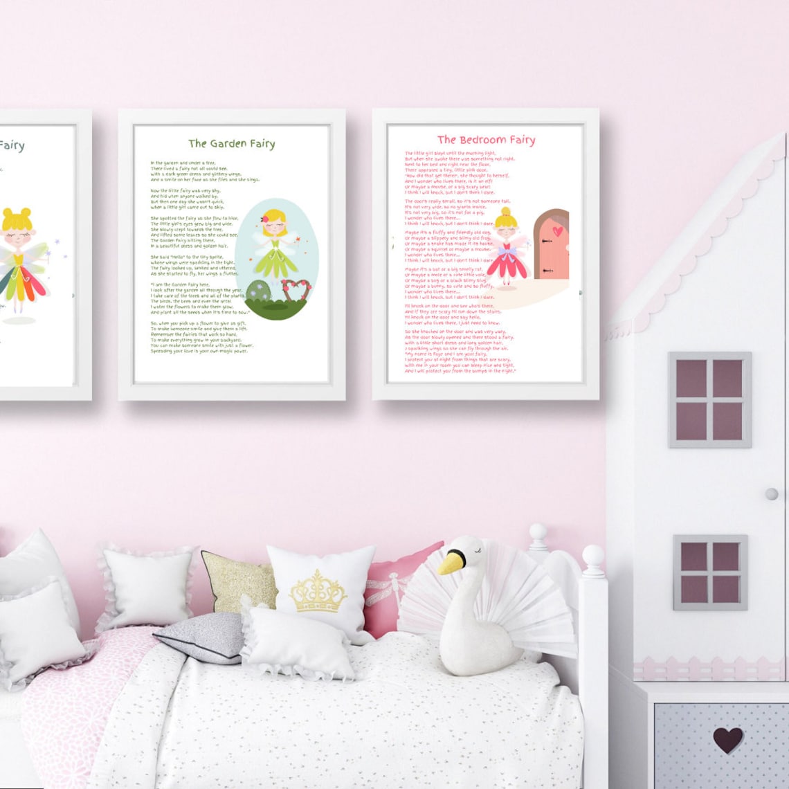 The Bedroom Fairy - Children's Poem, Children's Bedroom Poster, Wall ...