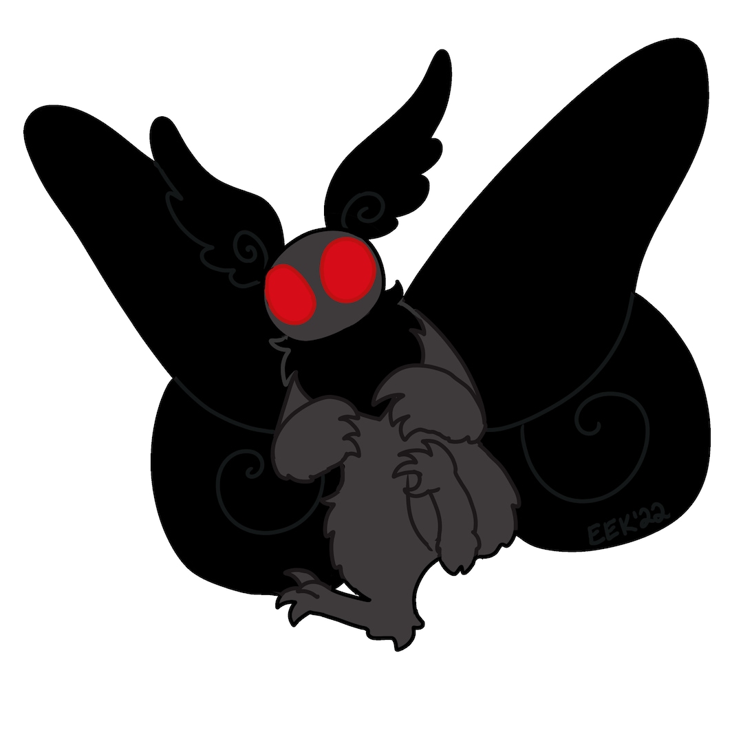 Cute Cryptid Mothman Sticker - Etsy