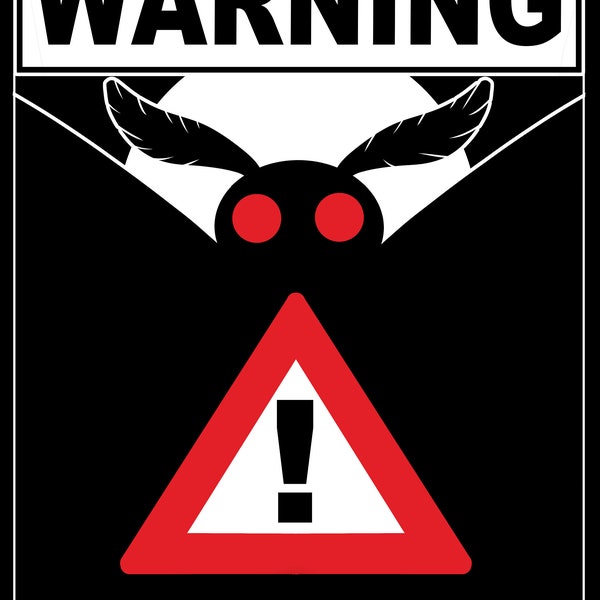Cryptid Warning Sign - Etsy