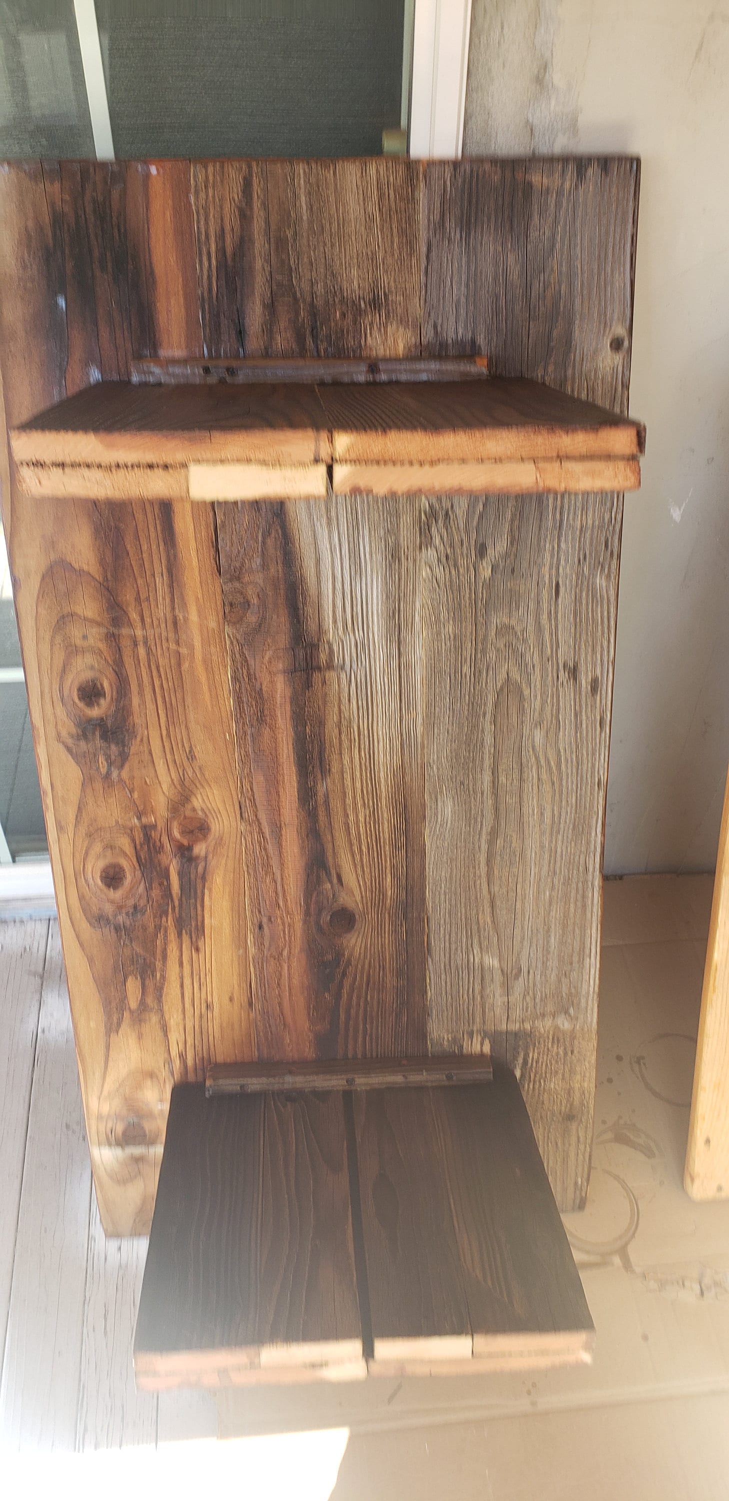 Reclaimed Fence Wood Coffee Table - Ships Flat, Minor Assembly Required ...