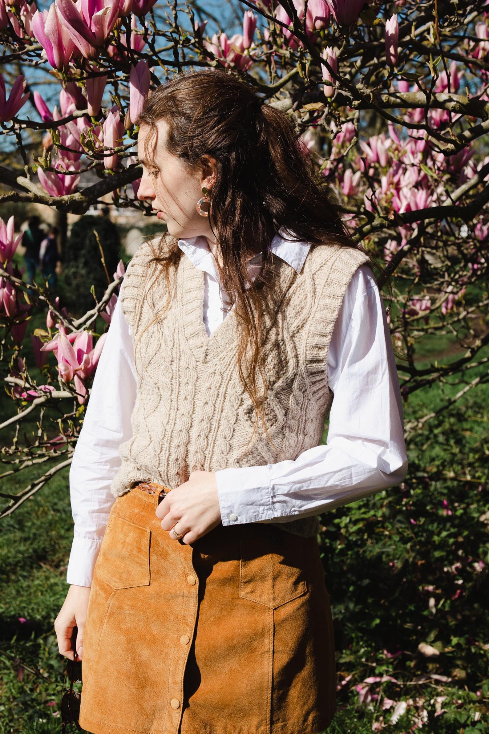Knitting Pattern | Cable Slipover | Knit Vest | Hayley Slipover - Etsy