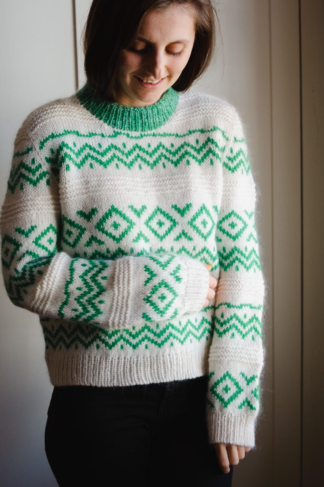 Knitting Pattern | Colourwork Sweater | Knit Sweater | Norfolk Sweater ...