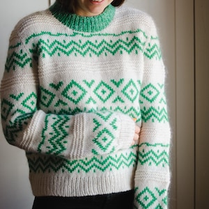 Knitting Pattern | Colourwork Sweater | Knit Sweater | Norfolk Sweater ...