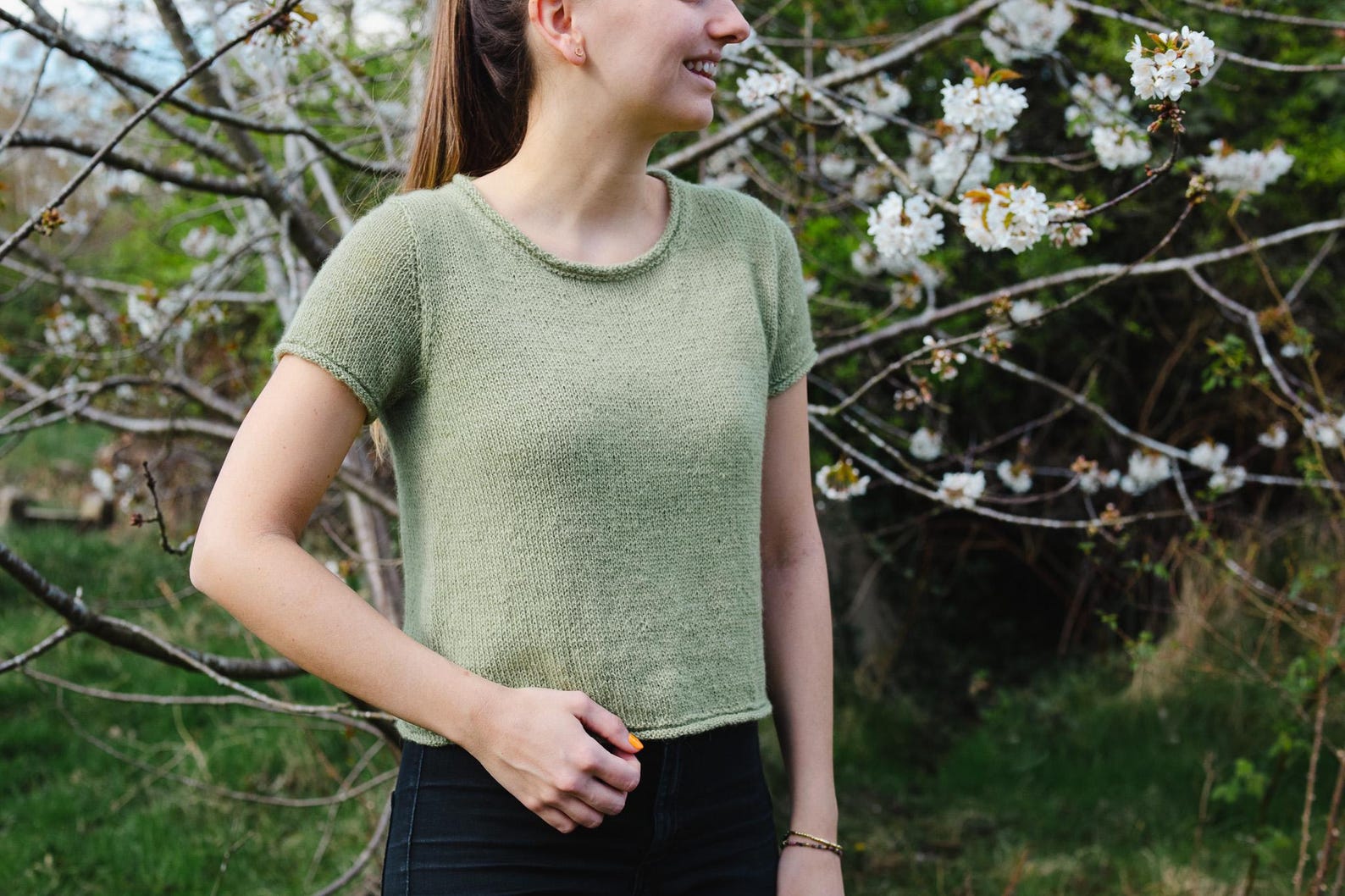 Lily Knit Top Pattern | Summer Tee (digital PDF) - Etsy