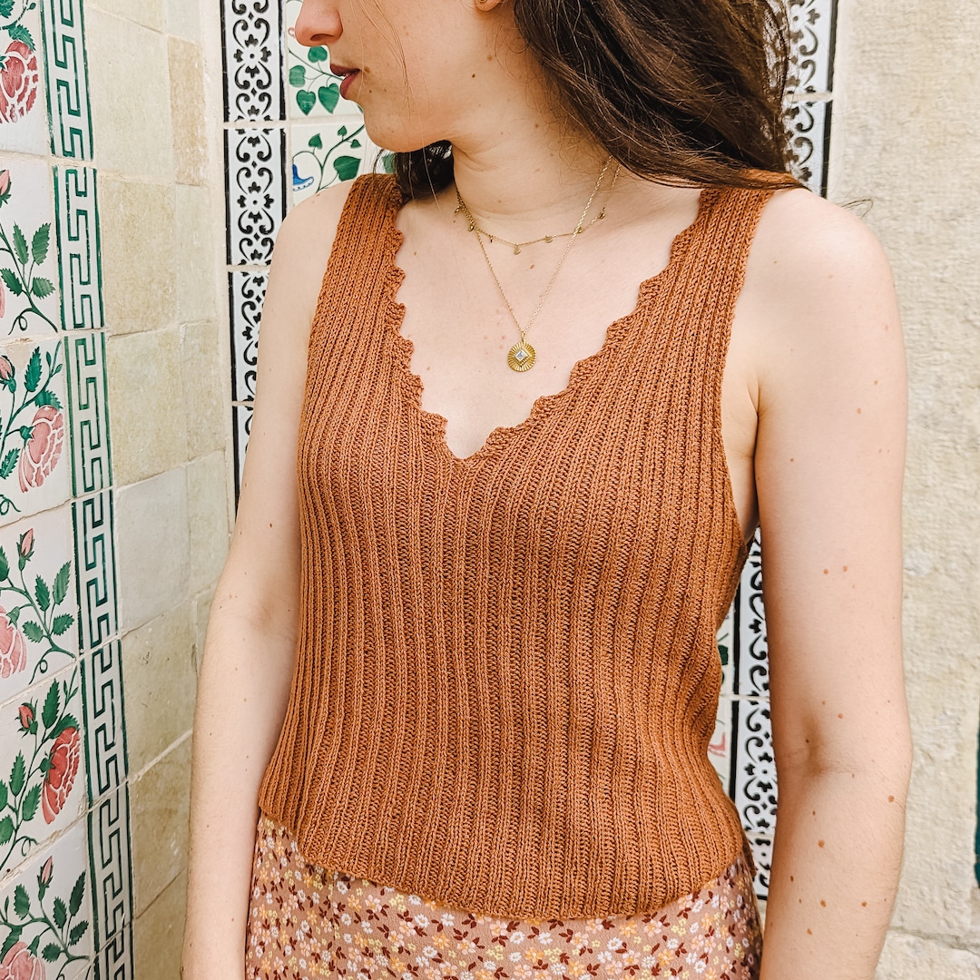 Knitting Pattern | Bedruthan Camisole | Knit Summer Top | Knit Top ...