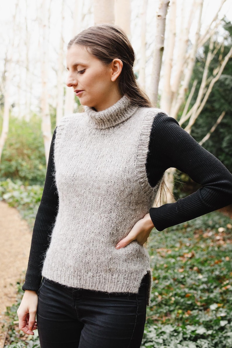 Knitting Pattern | Phase Slipover | Knit Vest | Simple Slipover - Etsy UK