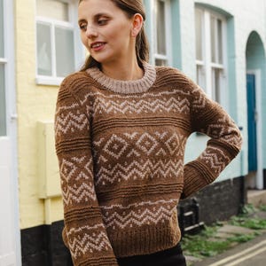 Knitting Pattern | Colourwork Sweater | Knit Sweater | Norfolk Sweater ...