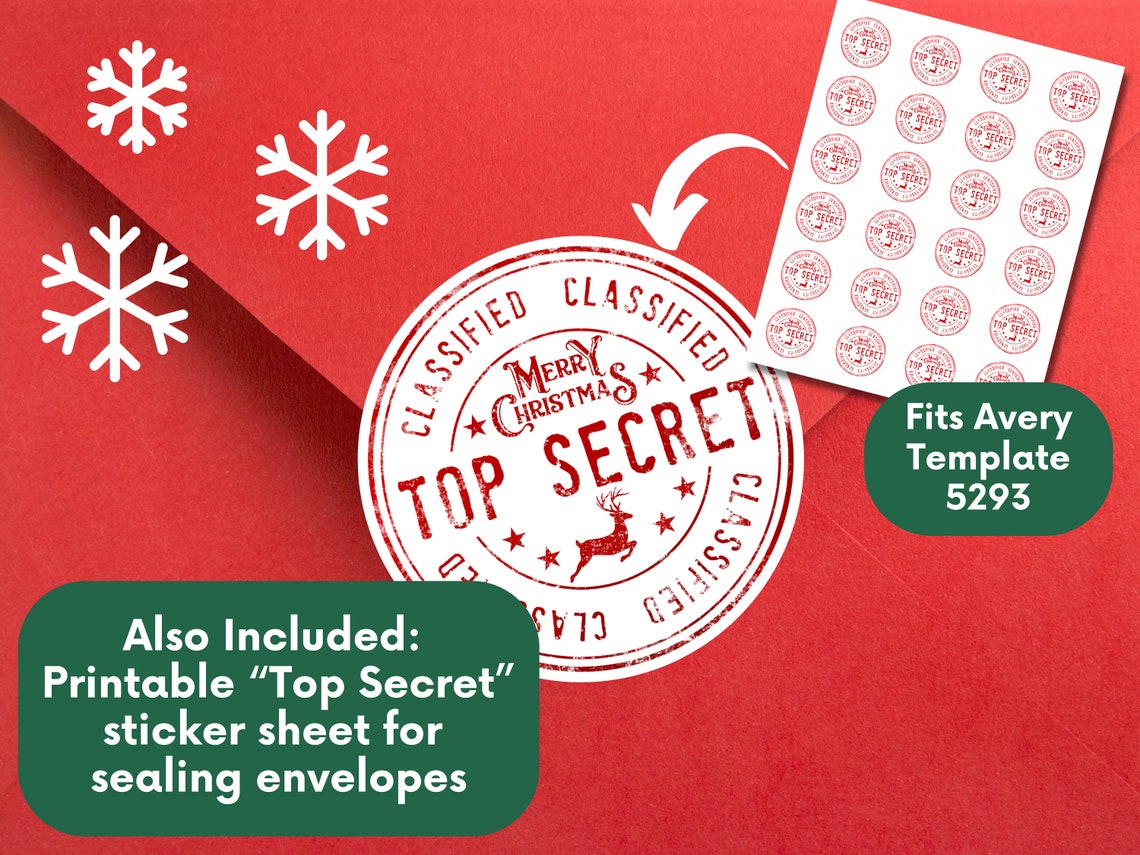 Secret Santa Wish List Printable - Instant Download - 5x7 Christmas ...