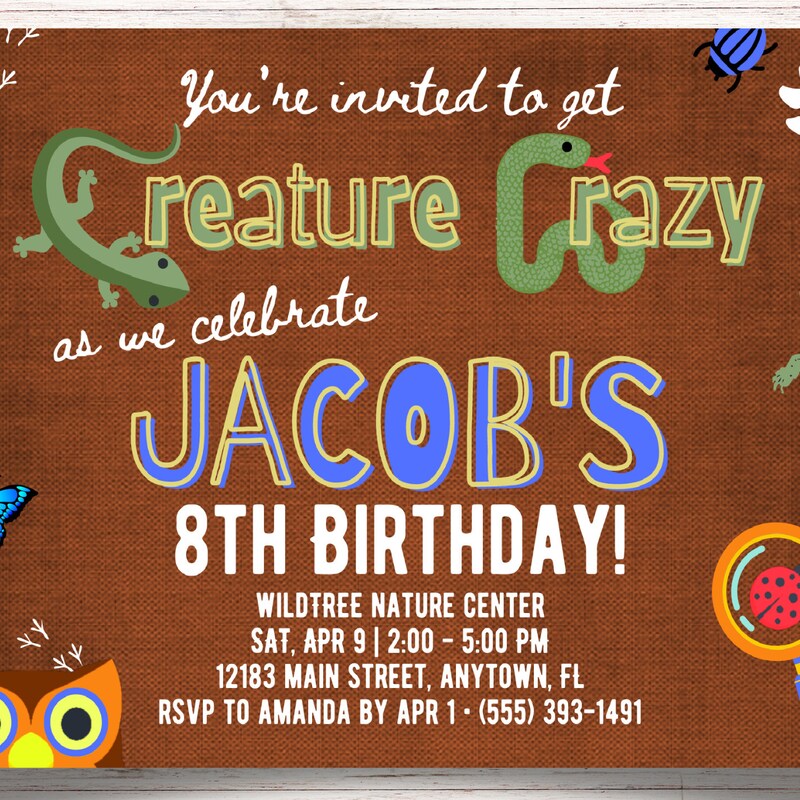 Nature Invitation - Etsy