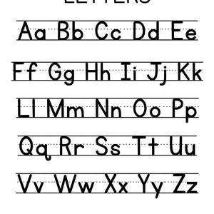 DIGITAL PRINT - Alphabet & Numbers Poster - Black and White/color ...