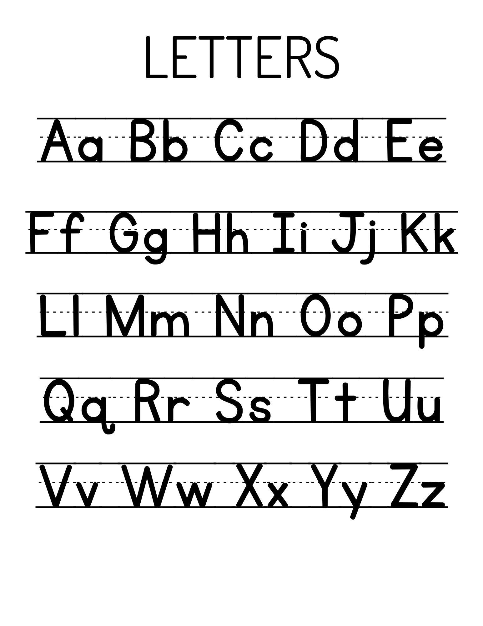 DIGITAL PRINT - Alphabet & Numbers Poster - Black and White/color ...