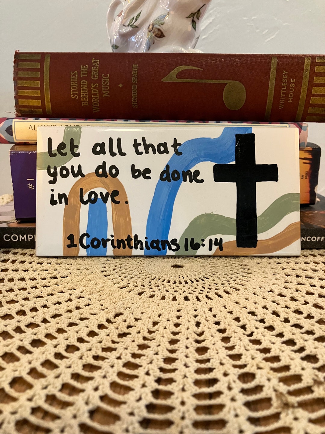 Scripture Tile Painting - Etsy