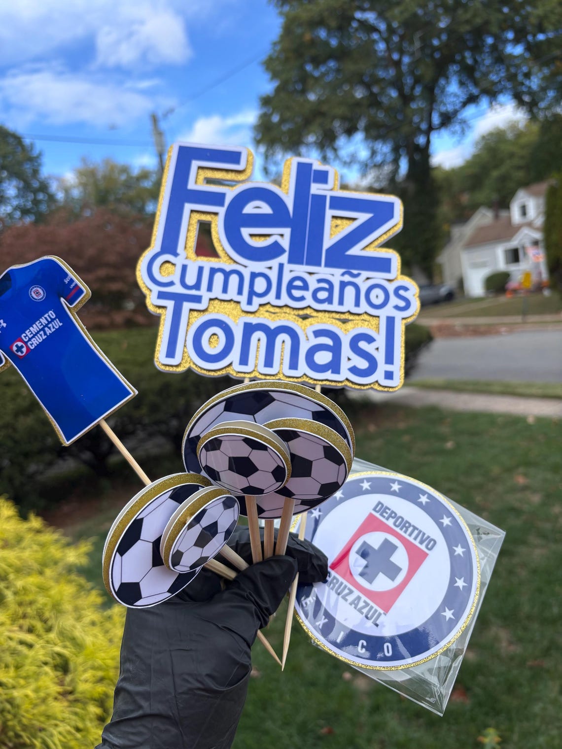 Cruz Azul Soccer Birthday Cake Topper | Personalized Soccer Party ...