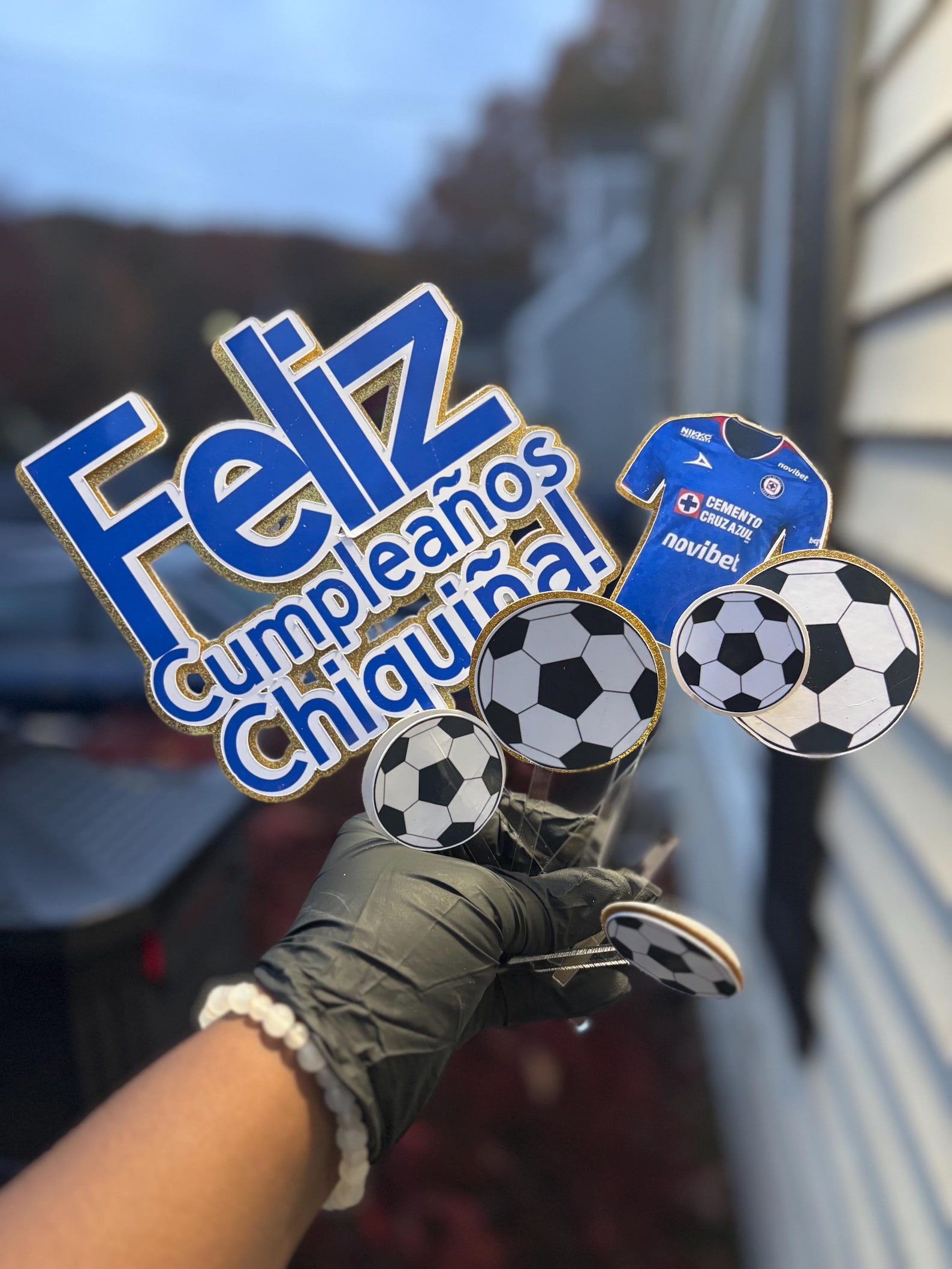 Cruz Azul Soccer Birthday Cake Topper | Personalized Soccer Party ...