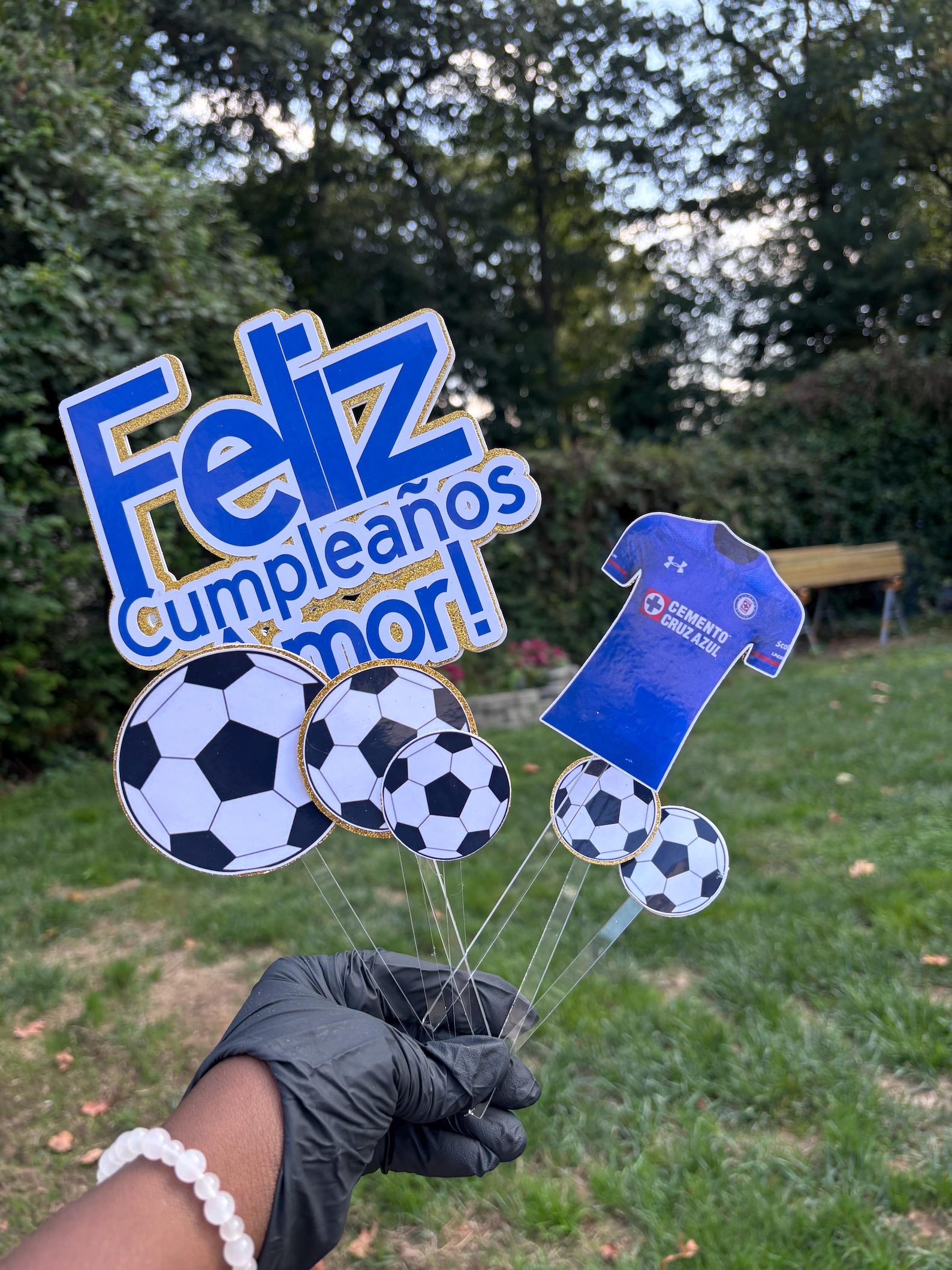Cruz Azul Soccer Birthday Cake Topper | Personalized Soccer Party ...