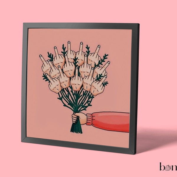 Extra Large Middle Finger Poster - Etsy