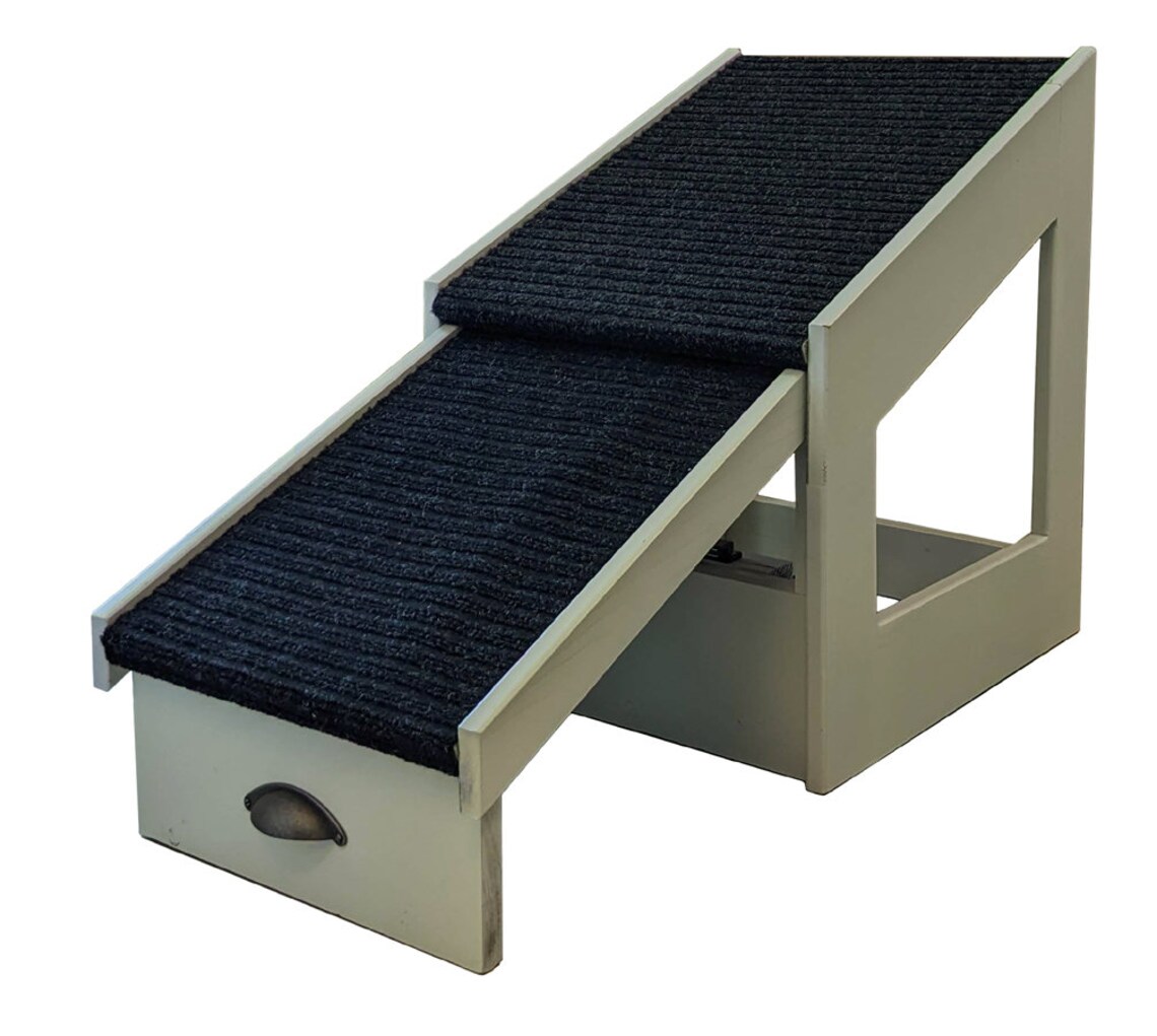 Pull-out Wood Pet Ramp for Dogs and Cats Dog Ramp for High Beds and ...
