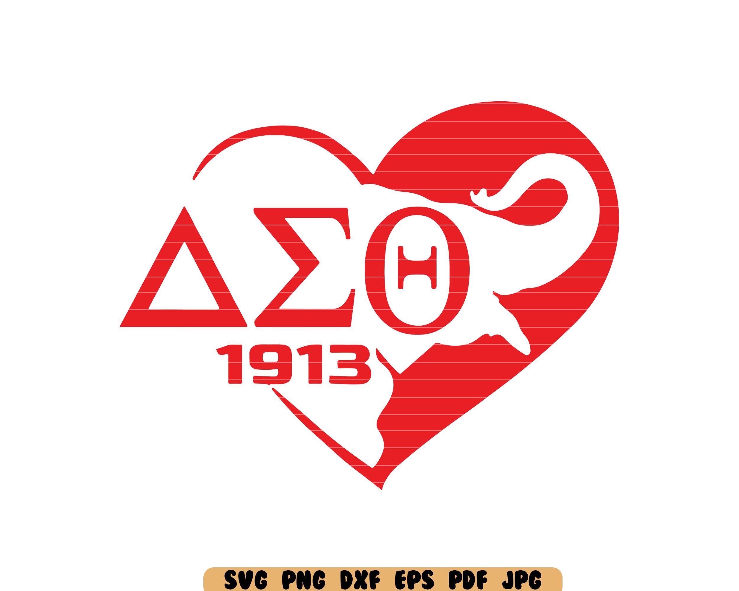Delta Sigma Theta SVG DXF PNG Cut File Clipart Instant Download Digital ...
