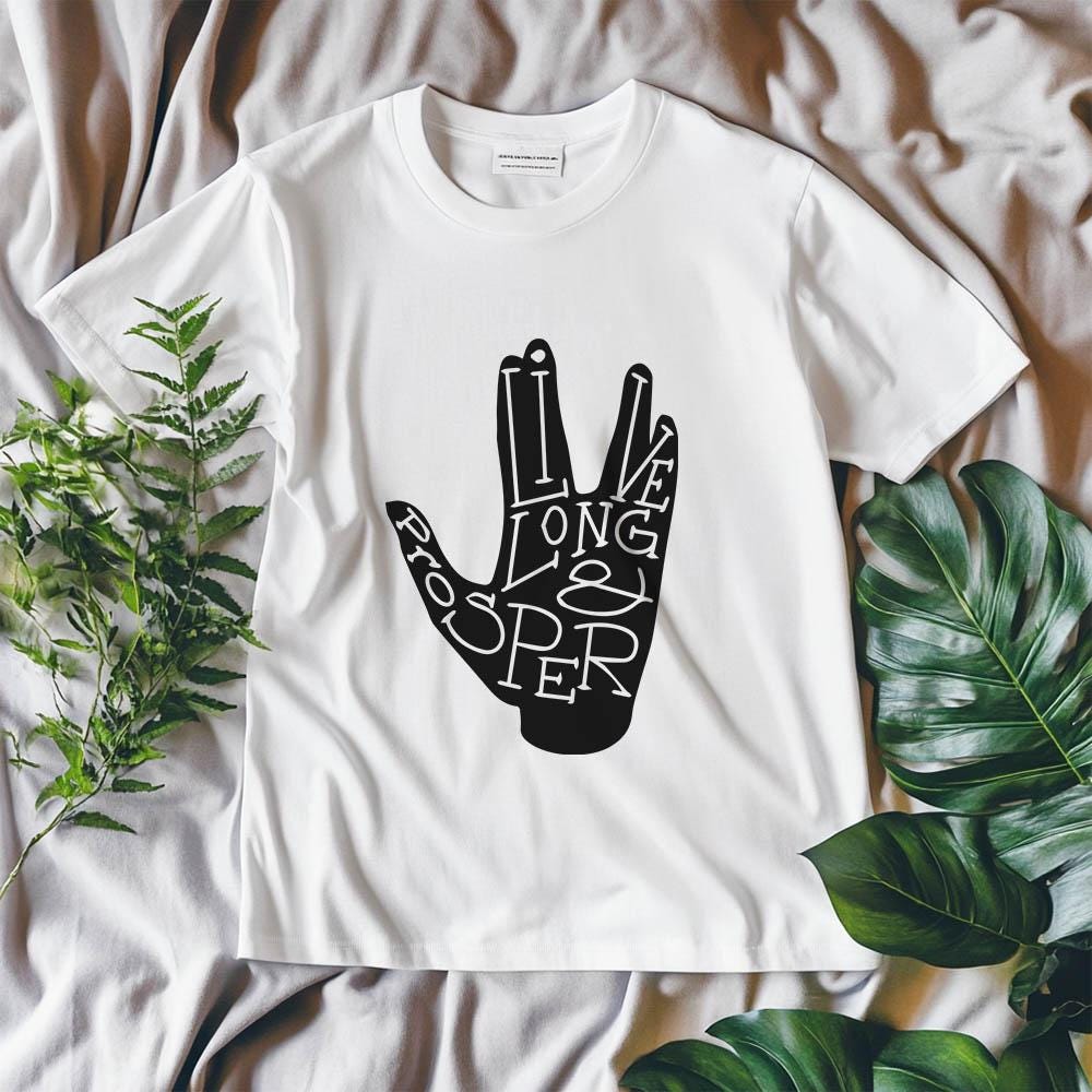 Live Long and Prosper SVG DXF PNG Cut File Clipart Instant Download - Etsy