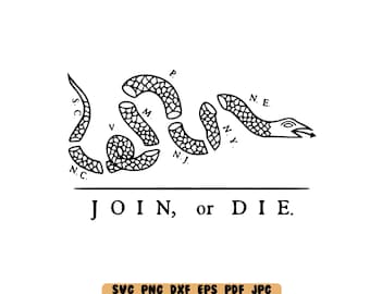 Join, or Die SVG - Etsy