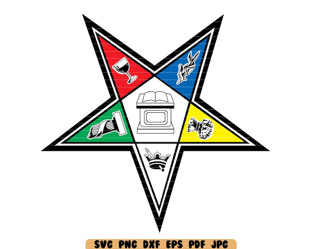 Eastern Star SVG DXF PNG Cut File Clipart Instant Download Digital File ...