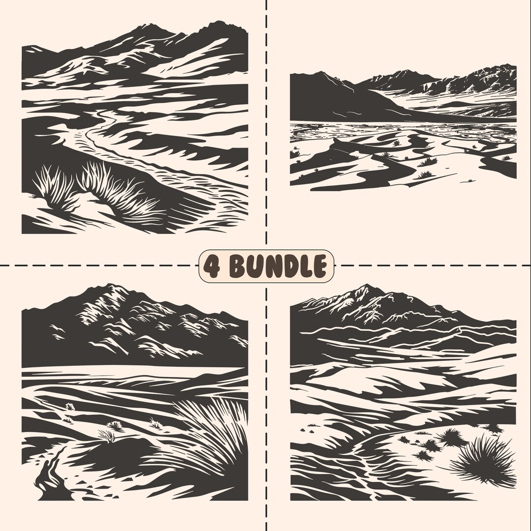 Death Valley SVG Death Valley PNG DXF Laser Machine Cut File Printable ...