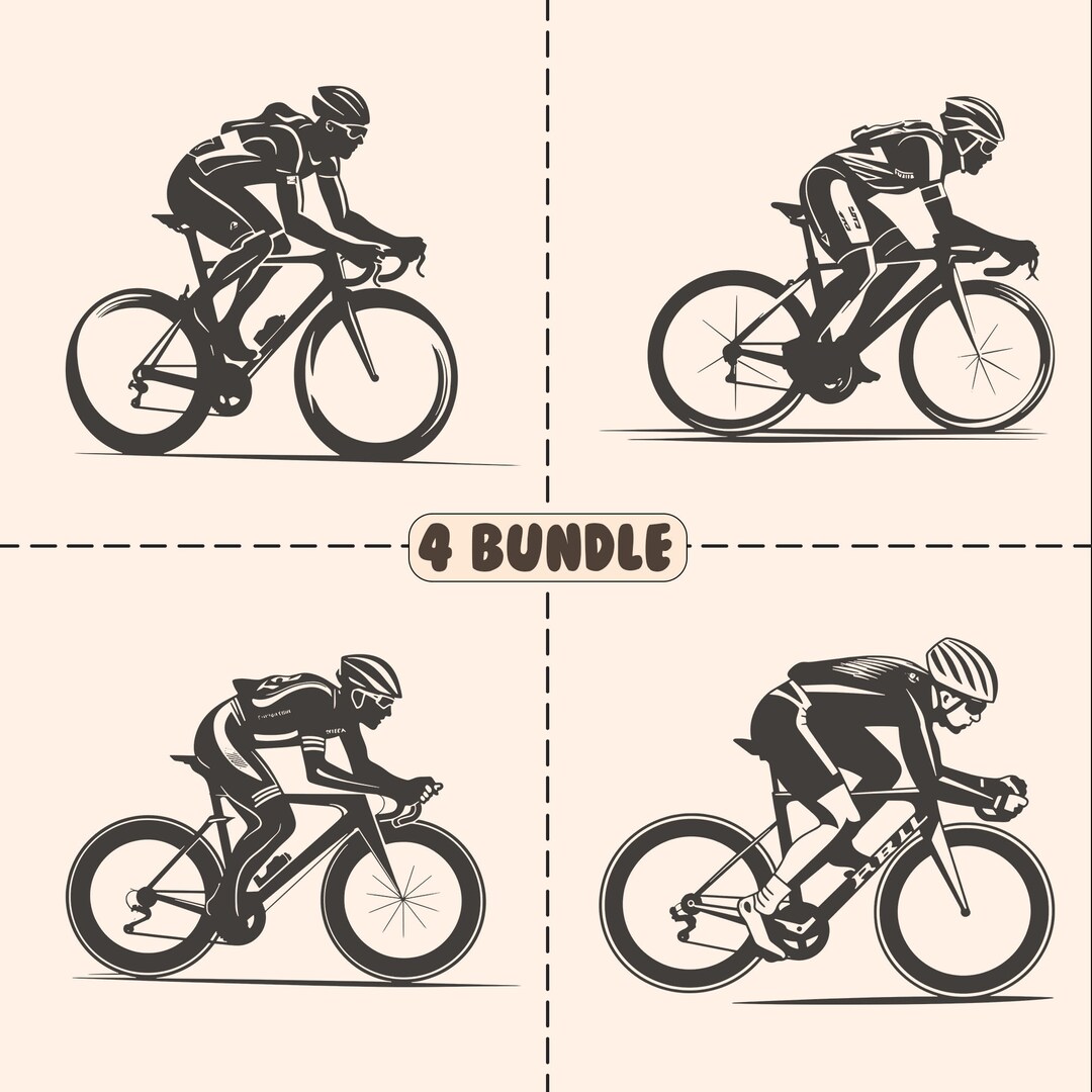 Bicycle Racer SVG Bicycle Racer PNG DXF Laser Machine Cut File ...