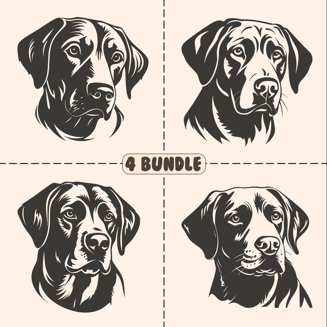 Labrador SVG Labrador PNG Labrador DXF Laser Machine Cut File Printable ...
