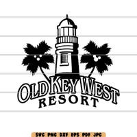 Old Key West Resort SVG DXF PNG Cut File Clipart Instant Download ...