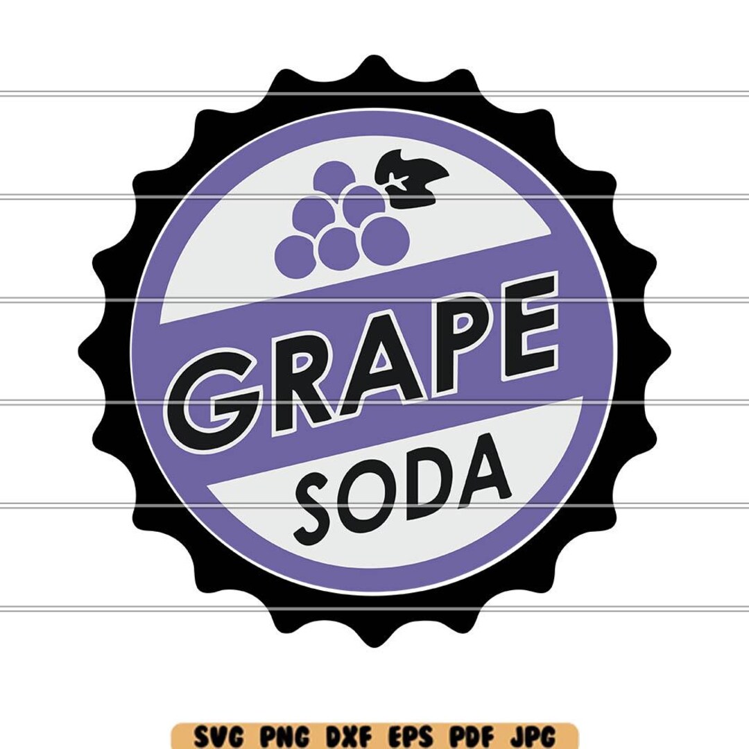 Grape Soda SVG DXF PNG Cut File Clipart Instant Download Digital File ...