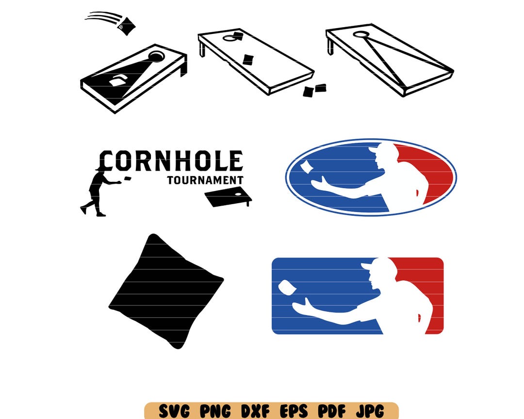 Cornhole SVG Bundle DXF PNG Cut File Clipart Instant Download Digital ...