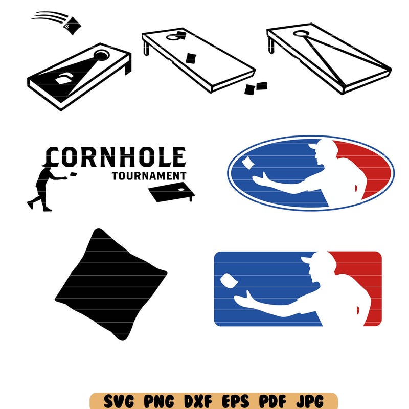Custom Logo Cornhole - Etsy