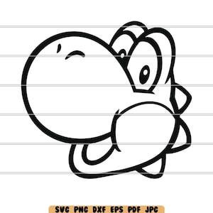 Yoshi Svg, Yoshi Dxf, Yoshi Png, Yoshi Cut File, Yoshi Clipart, Yoshi ...