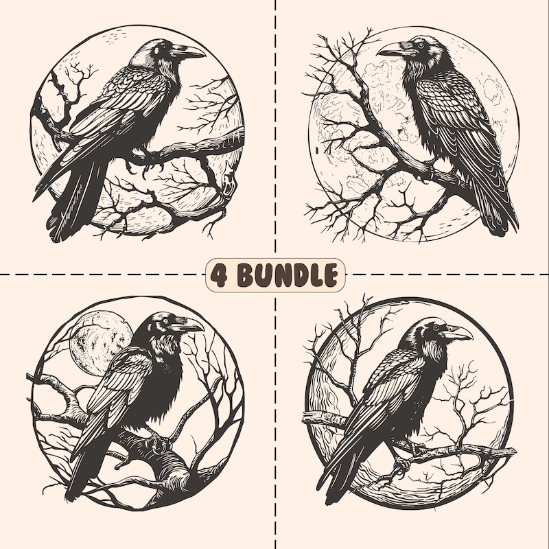 Raven Printable - Etsy