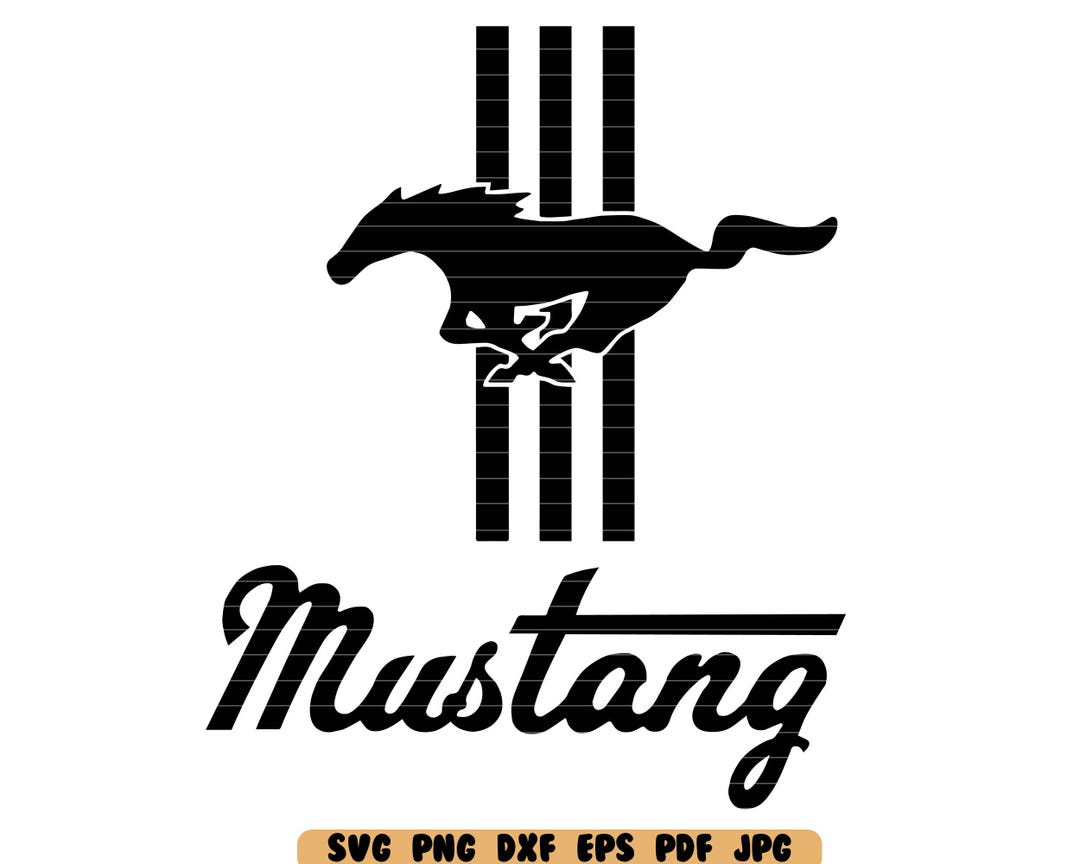 Mustang SVG Mustang DXF Mustang PNG Mustang Cut File Mustang Clipart ...
