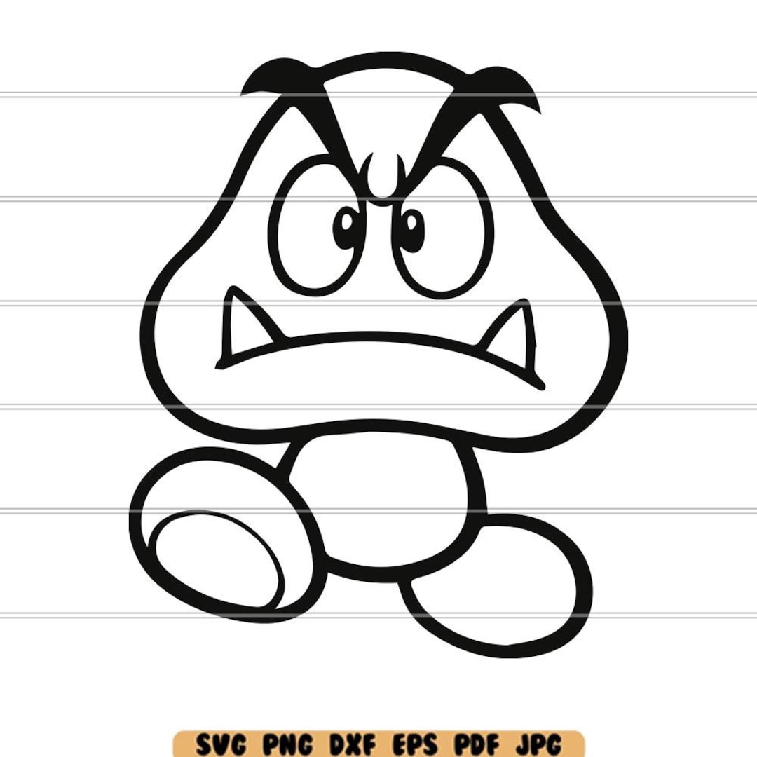 Goomba Svg, Goomba Dxf, Goomba Png, Goomba Cut File, Goomba Clipart ...