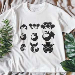 Bulbasaur Charmander Squirtle SVG DXF PNG Cut File Clipart Instant ...