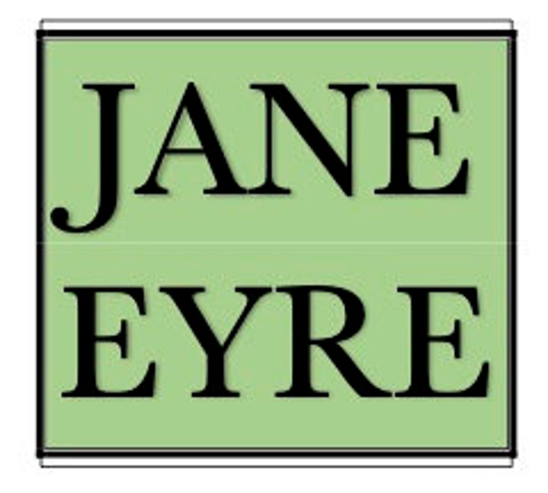 Jane Eyre by Charlotte Bronte. Printable Pages for Bookbinders. - Etsy