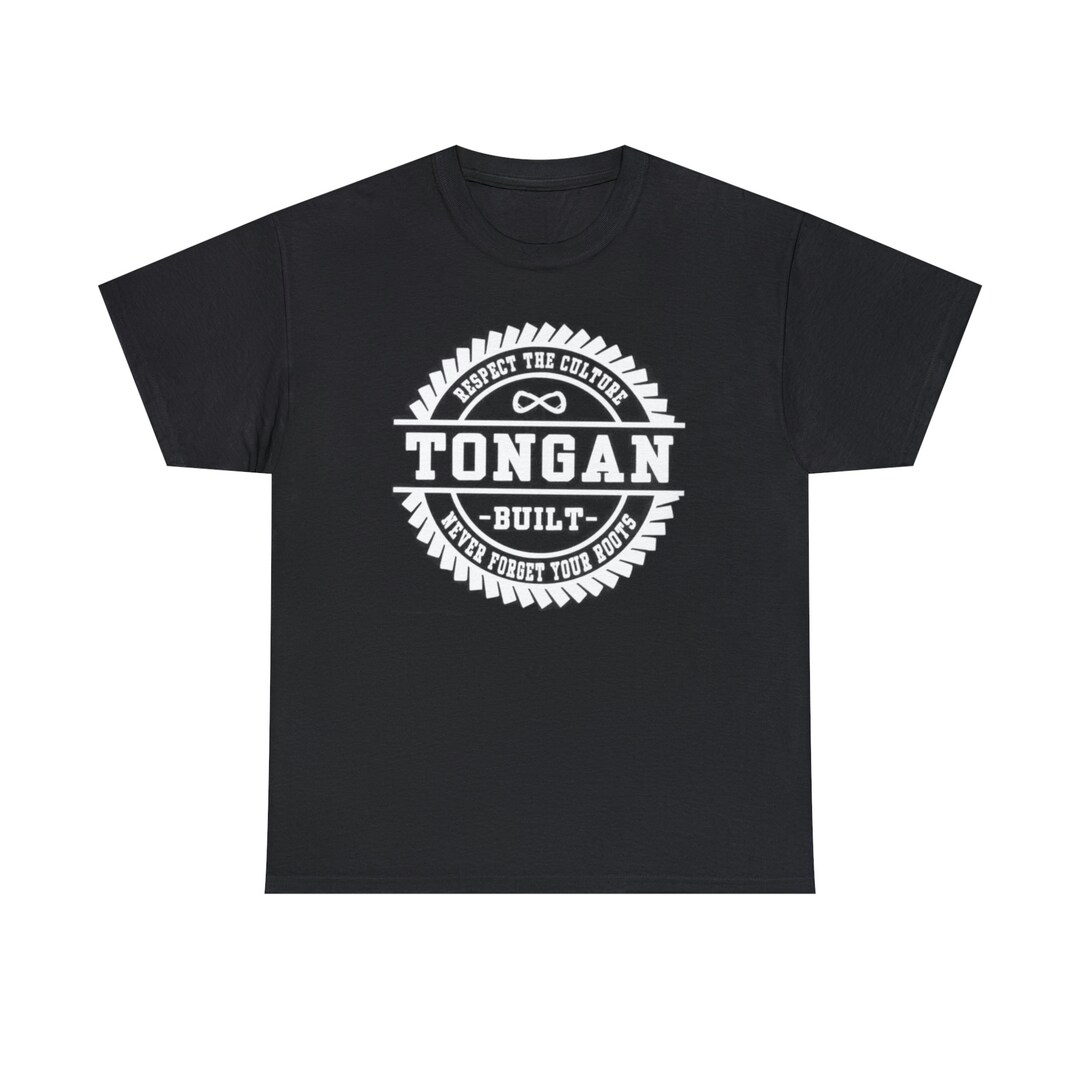 Tongan Built Shirt White Letters - Etsy