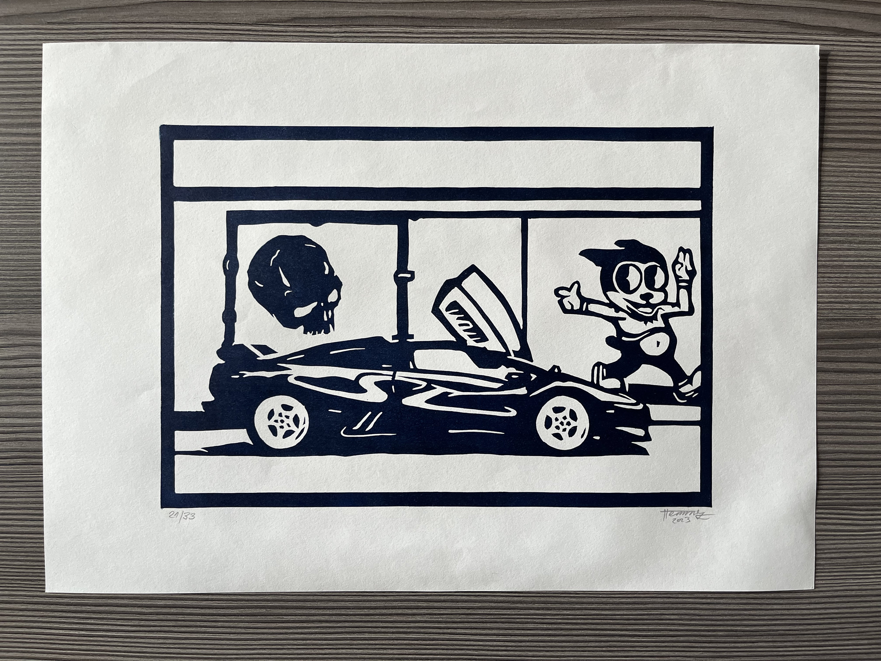 Lamborghini Diablo Linocut Print / Lamborghini Diablo Artwork ...