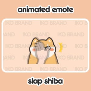 Animated Emote - Shiba Slap | Cute | Kawaii | Chibi | Twitch, Youtube ...