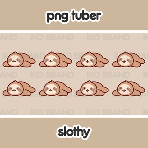 Pngtuber - Sloth | Chibi | Cute | Kawaii | Twitch | Youtube | Vtuber ...