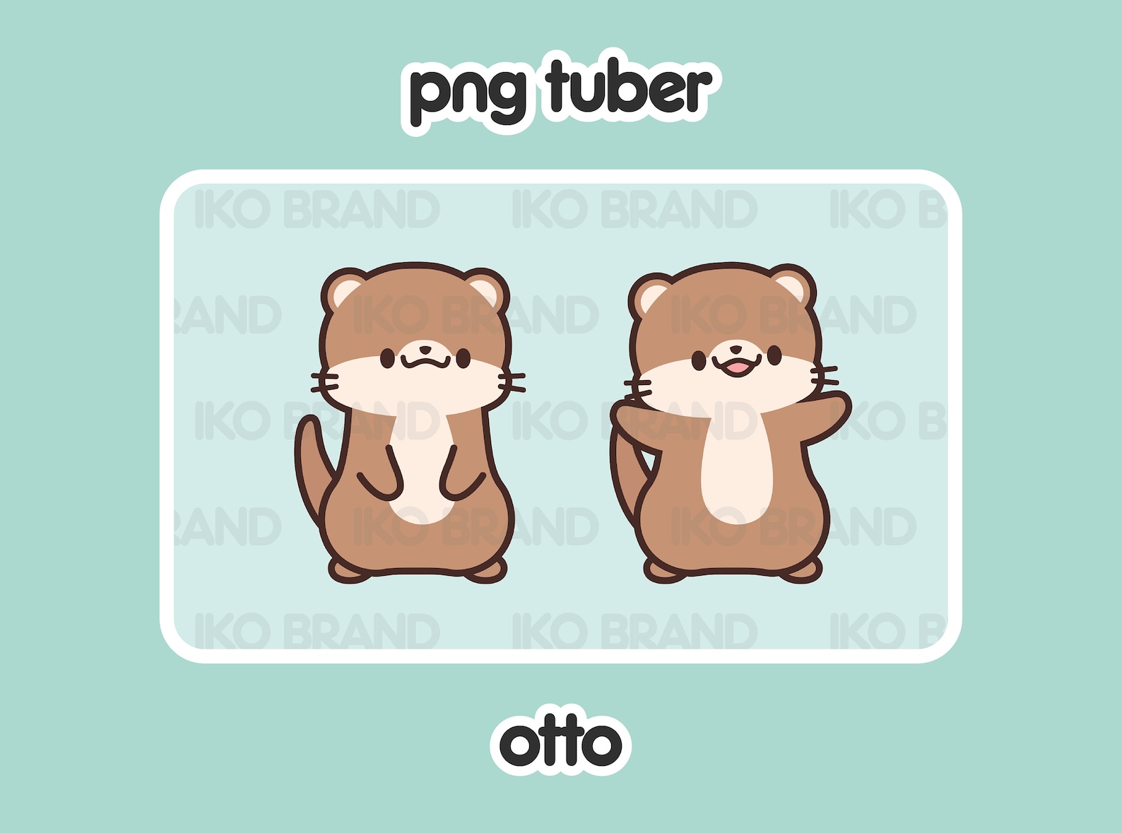 Pngtuber - Otter | Chibi | Cute | Kawaii | Twitch | Youtube | Vtuber | Streaming | Ready to Use ...
