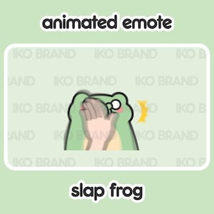Animated Emote - Frog Slap | Cute | Kawaii | Chibi | Twitch, Youtube ...