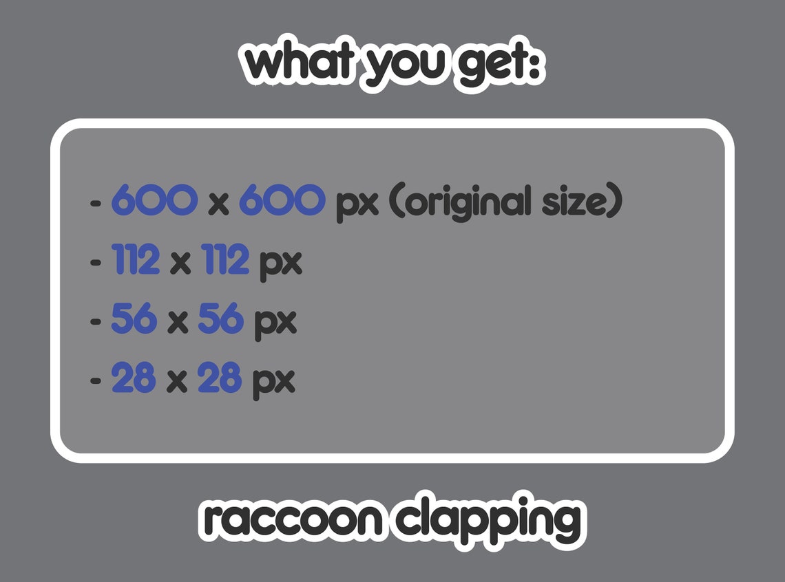 Animated Emote - Raccoon Clapping | Clap | Nice One | Cute | Kawaii ...