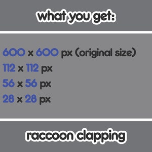Animated Emote - Raccoon Clapping | Clap | Nice One | Cute | Kawaii ...