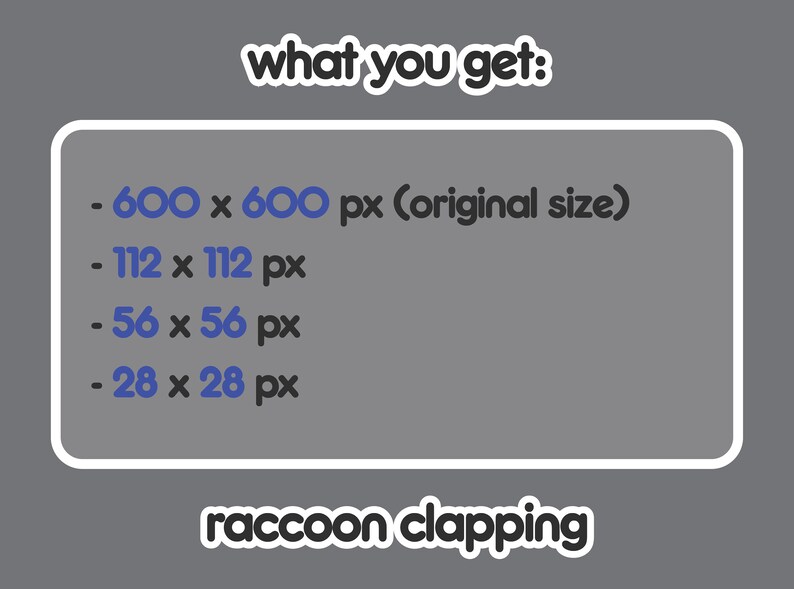Animated Emote - Raccoon Clapping | Clap | Nice One | Cute | Kawaii ...