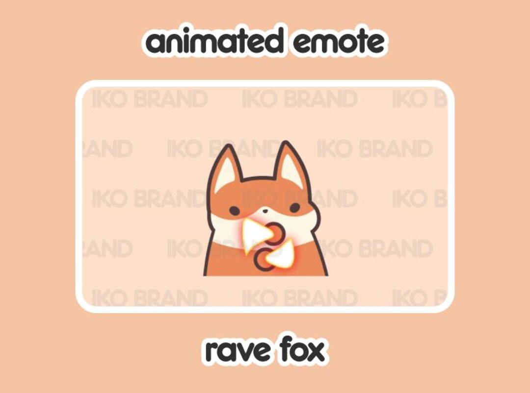 Animated Emote - Fox Rave | Cute | Kawaii | Chibi | Twitch, Youtube ...